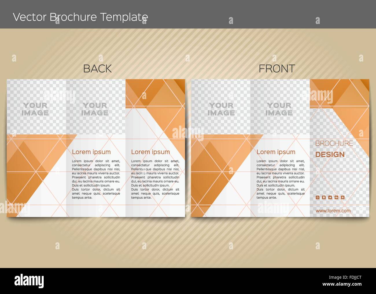 Vector template for leaflet Stock Vector Image & Art - Alamy