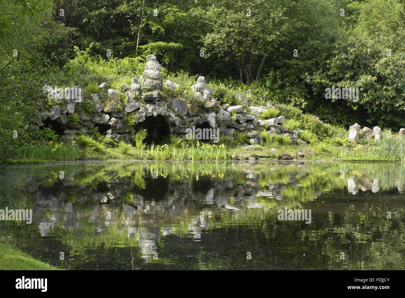 The Grotto built in 1750 at Claremont Landscape Garden, Esher, Surrey ...