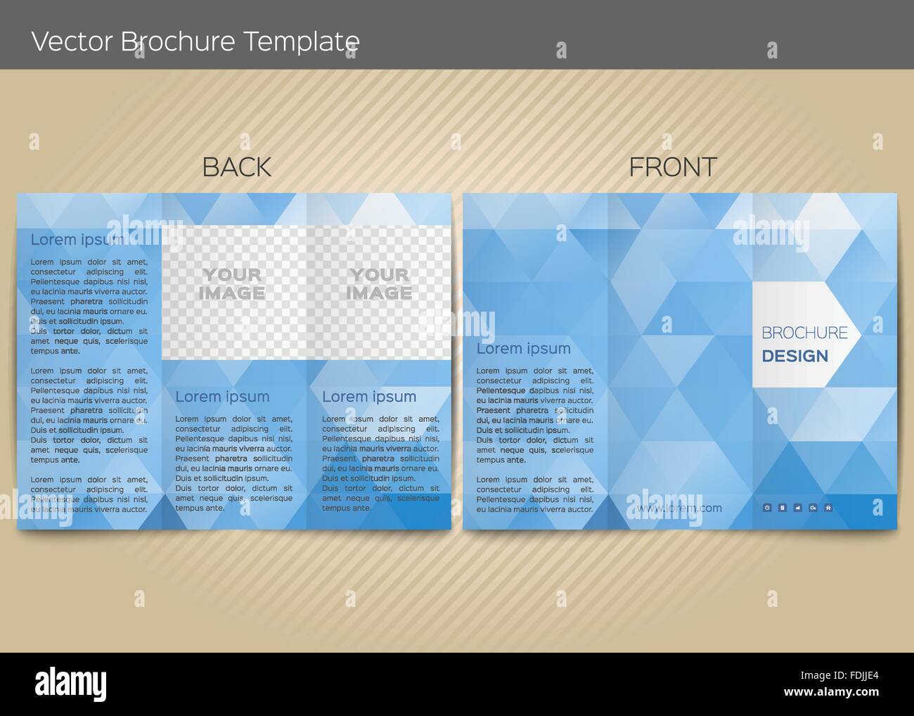 Vector template for leaflet Stock Vector Image & Art - Alamy