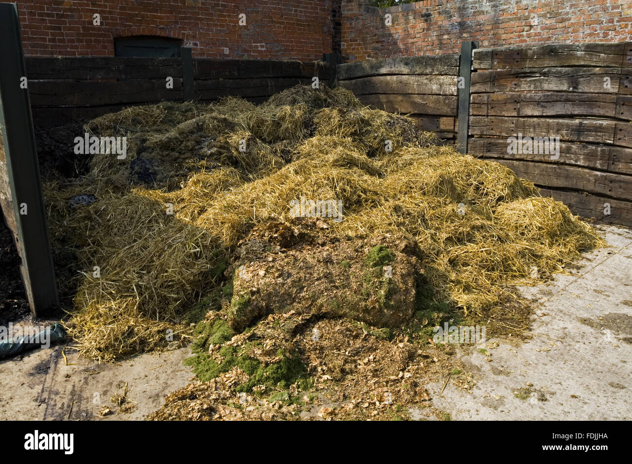Compost heap in the garden at Erddig, Wrexham, Wales Stock Photo - Alamy