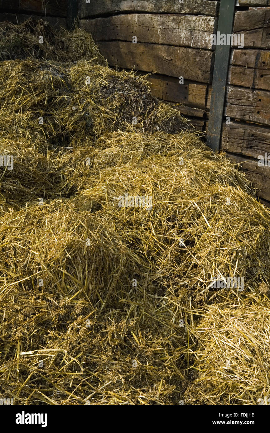 Compost heap in the garden at Erddig, Wrexham, Wales Stock Photo - Alamy
