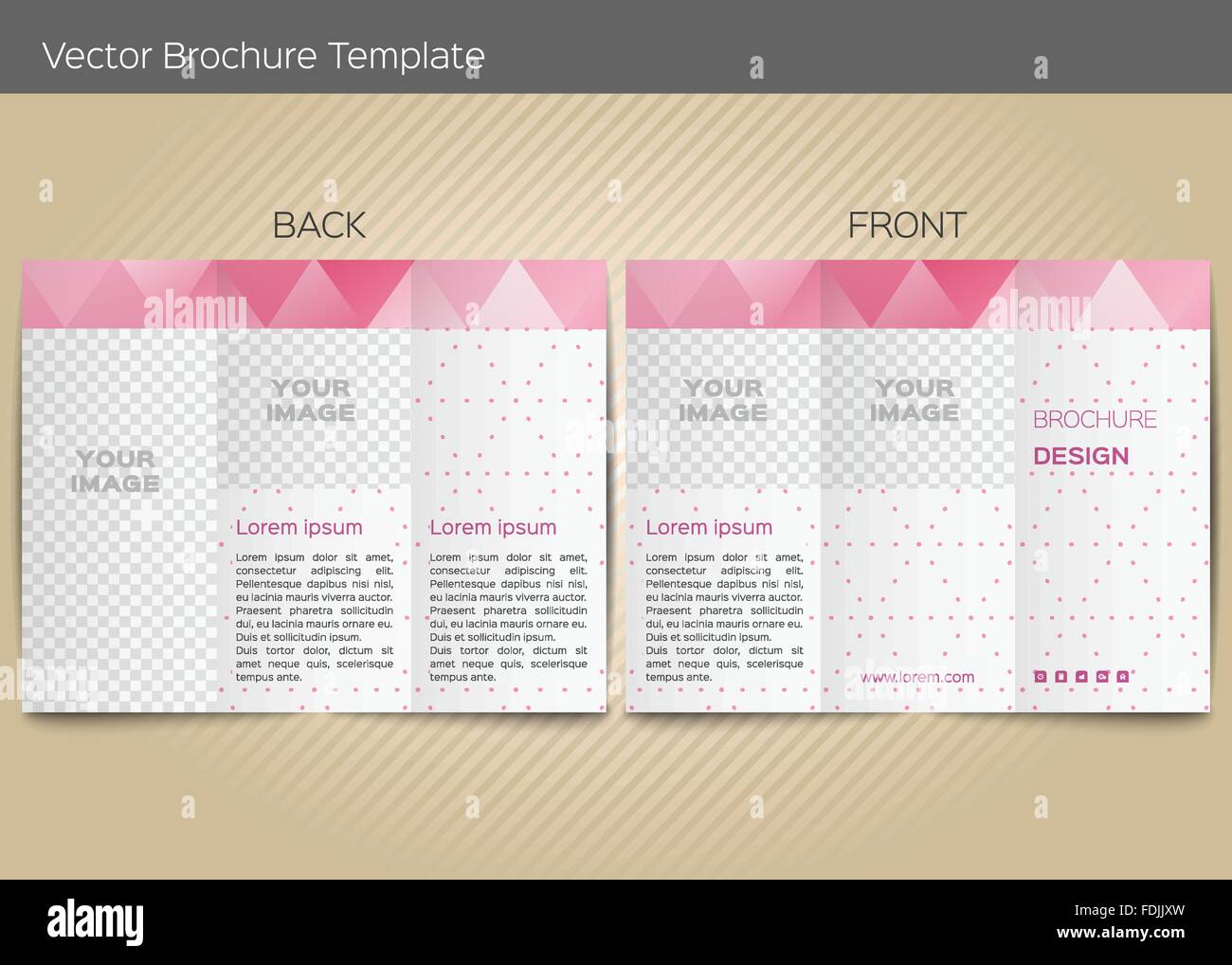 Vector template for leaflet Stock Vector Image & Art - Alamy