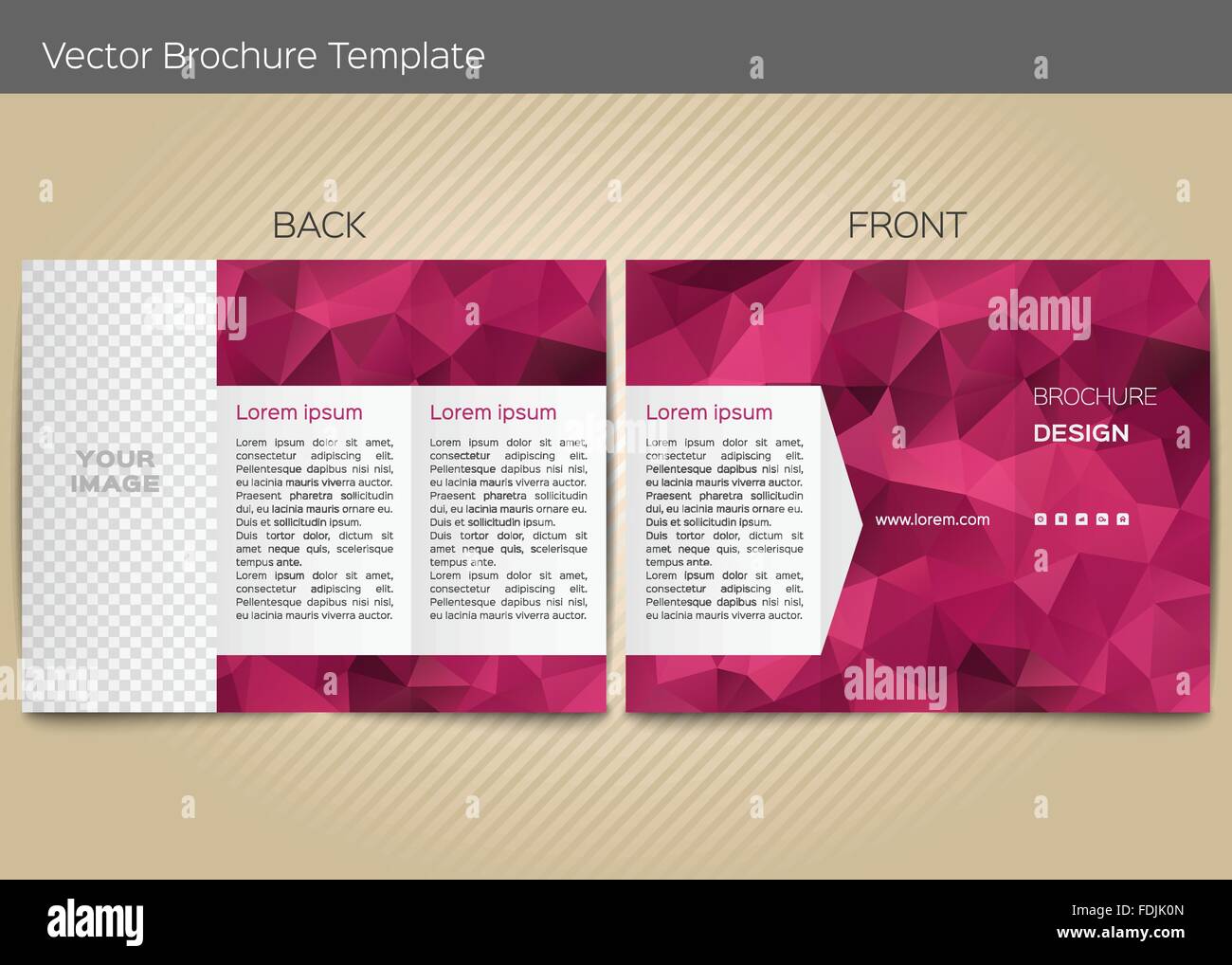 Vector template for leaflet Stock Vector Image & Art - Alamy