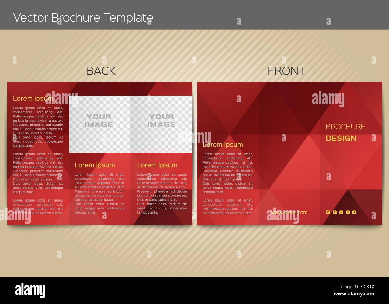 Vector template for leaflet Stock Vector Image & Art - Alamy