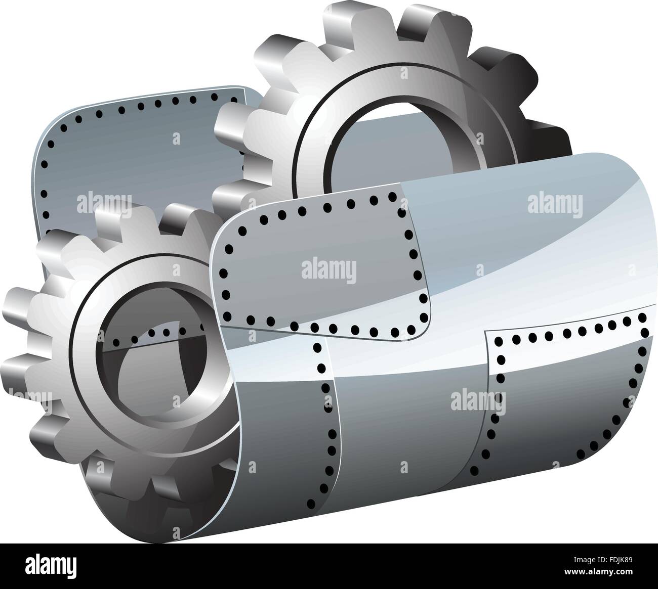 Steel settings folder vector illustration Stock Vector Image & Art - Alamy