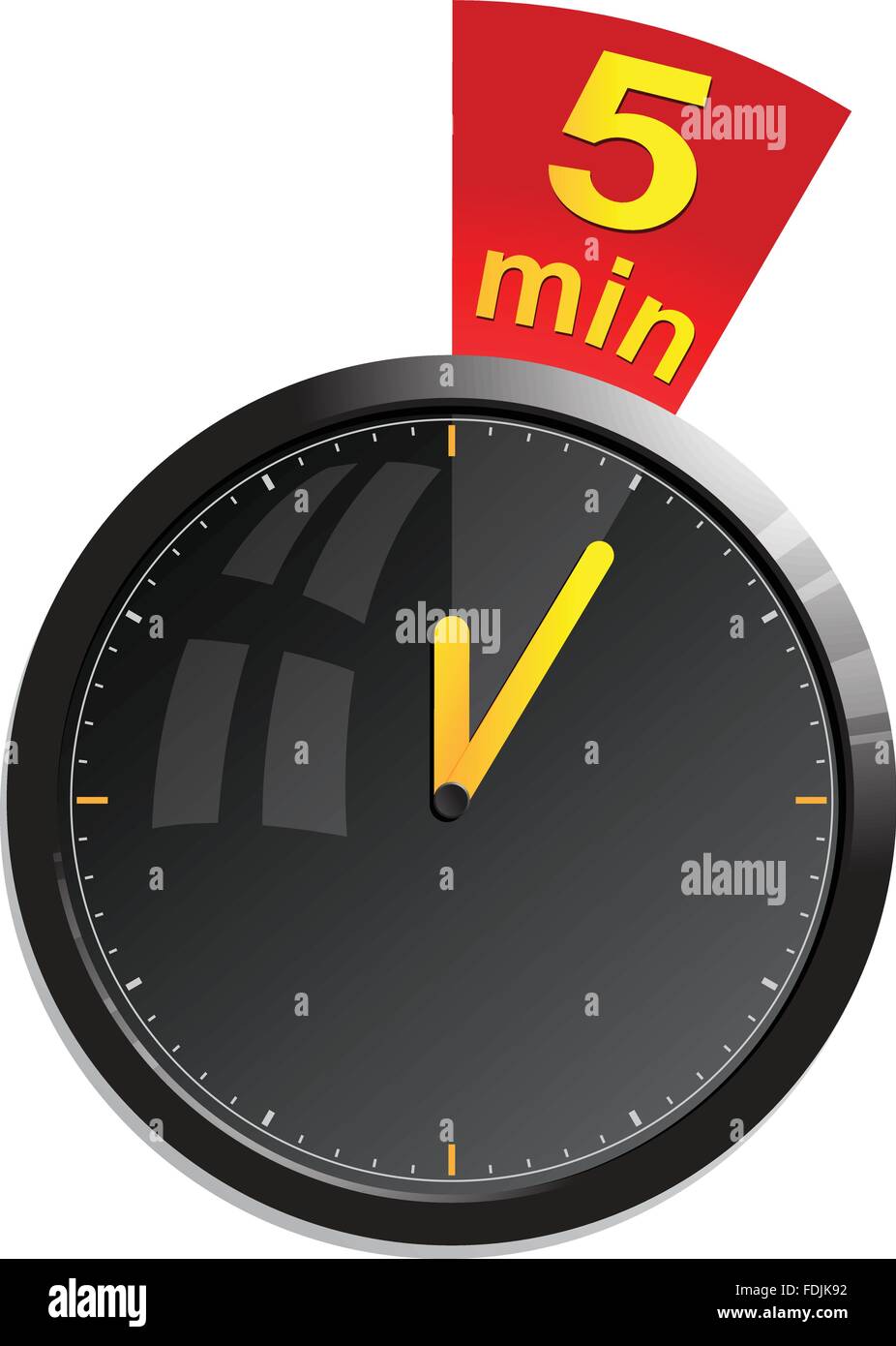 Timer 5 minutes vector illustration Stock Vector Image & Art - Alamy