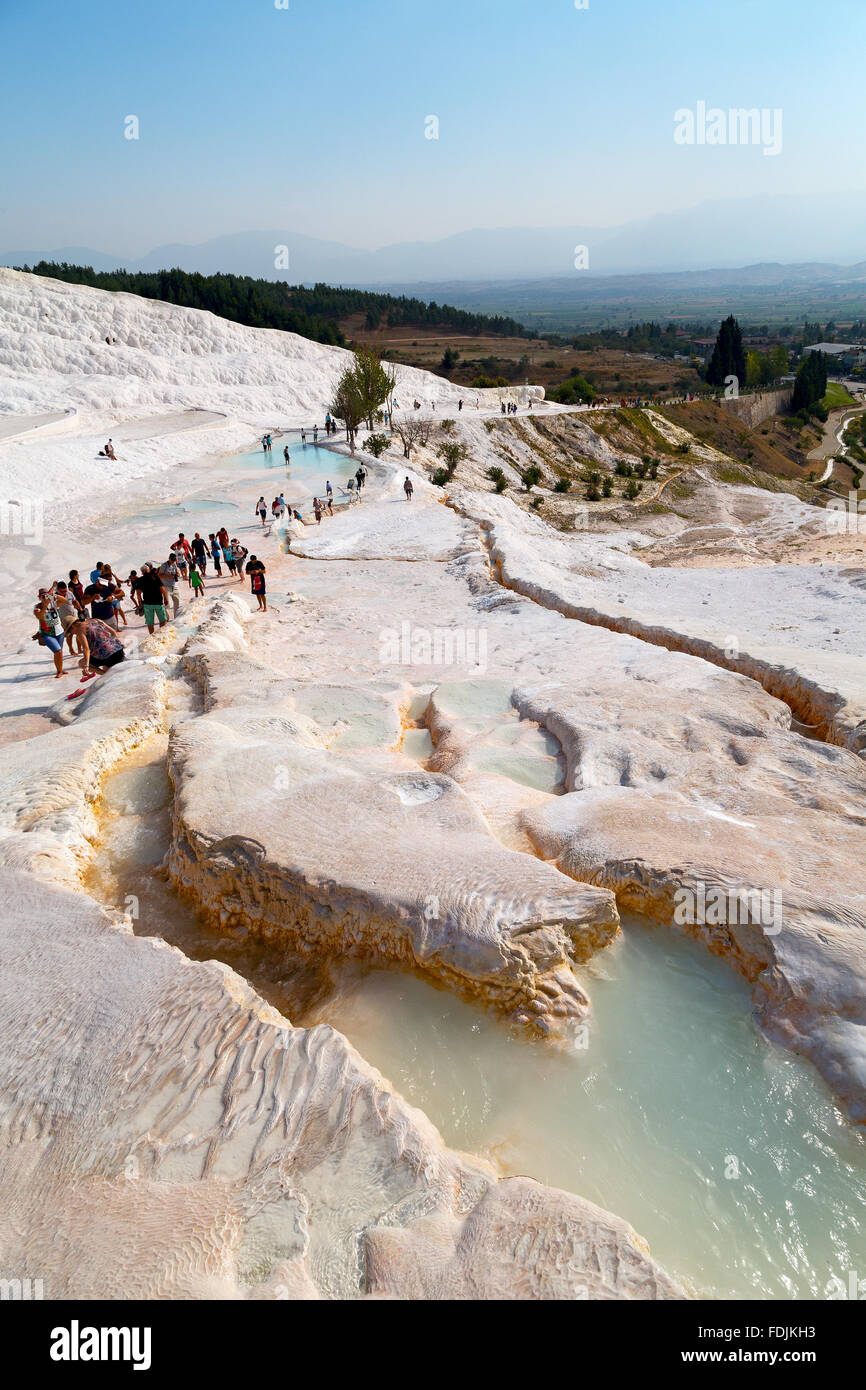 unique abstract in pamukkale turkey asia the old calcium bath and ...