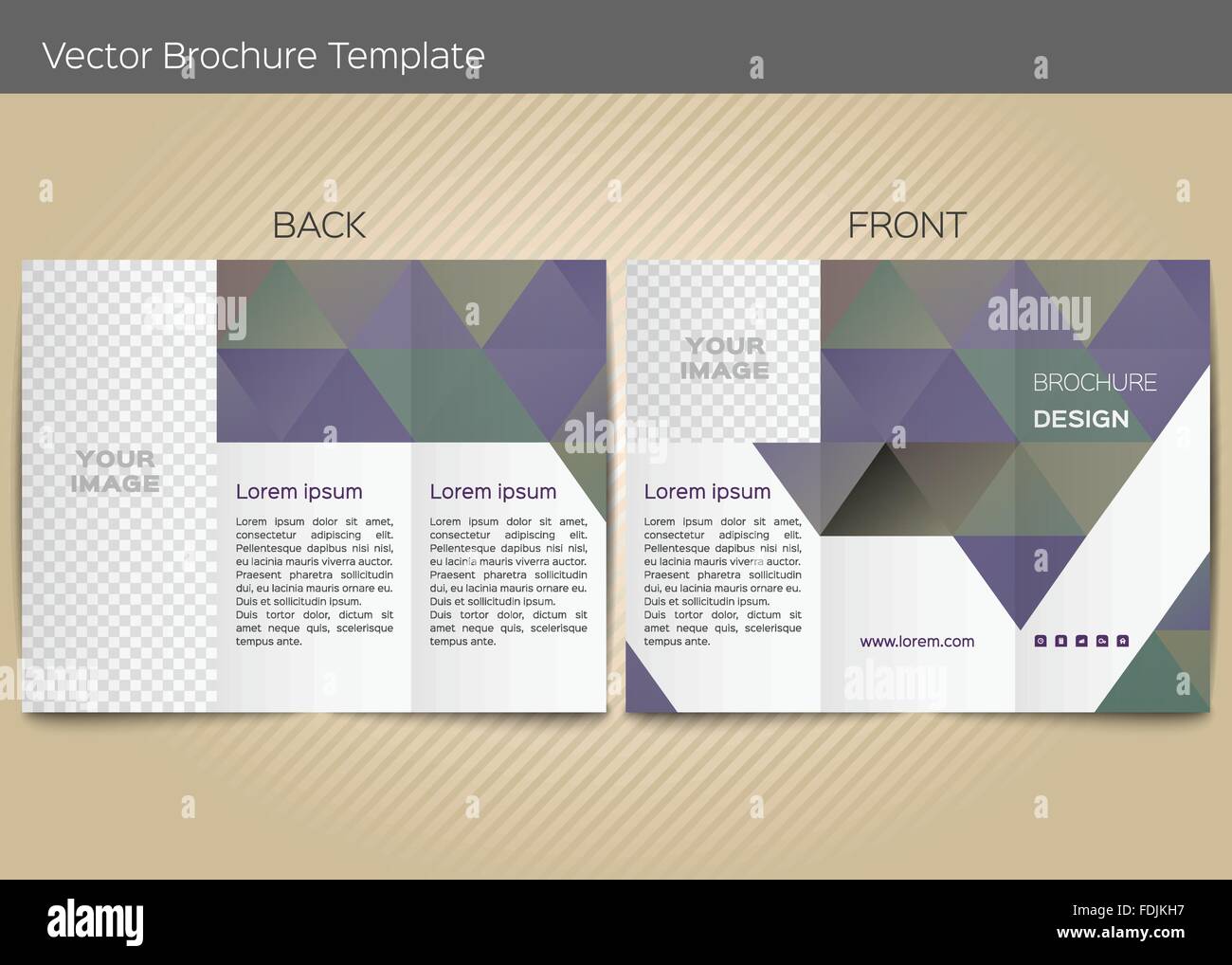 Vector template for leaflet Stock Vector Image & Art - Alamy