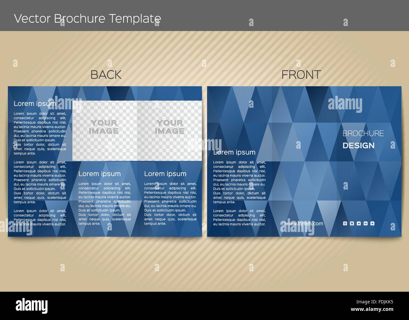 Vector template for leaflet Stock Vector Image & Art - Alamy