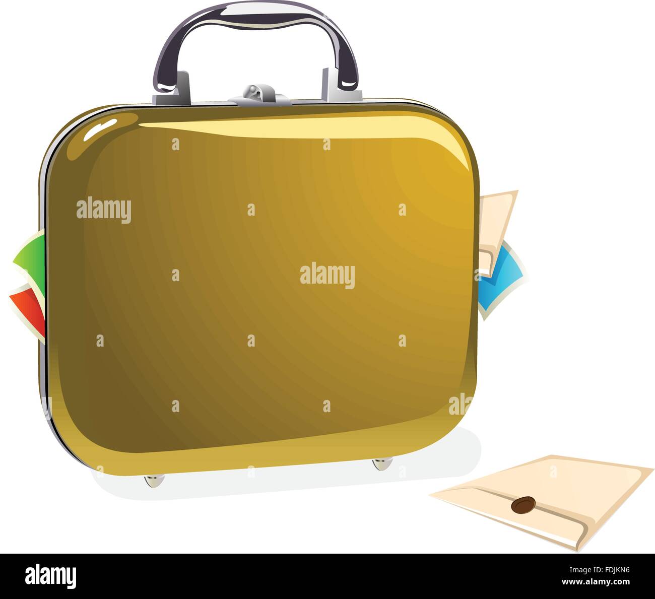 Case with documents vector illustration Stock Vector Image & Art - Alamy