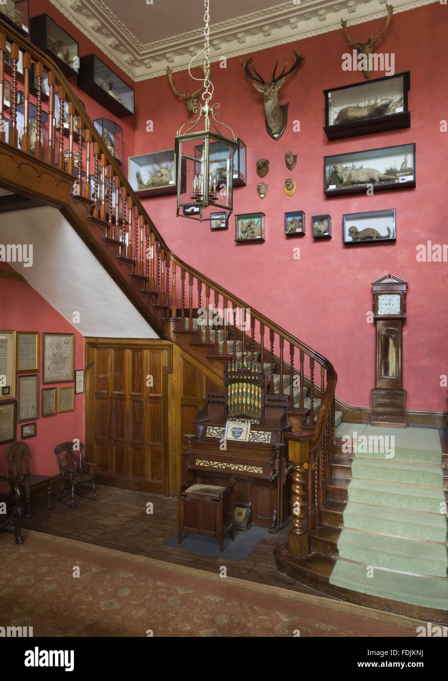The Staircase and Landing at Overbeck's, Sharpitor, Devon where the ...