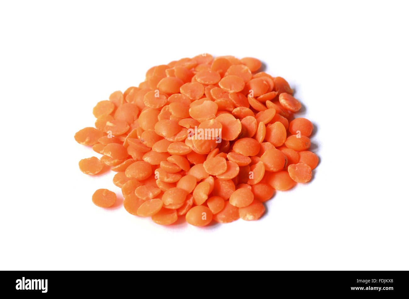 Dry red lentils close Cut Out Stock Images & Pictures - Alamy