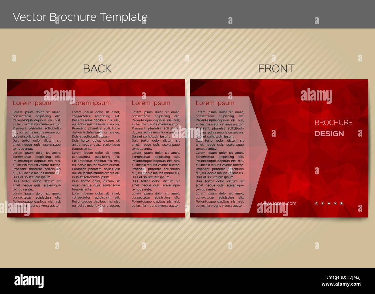 Vector template for leaflet Stock Vector Image & Art - Alamy