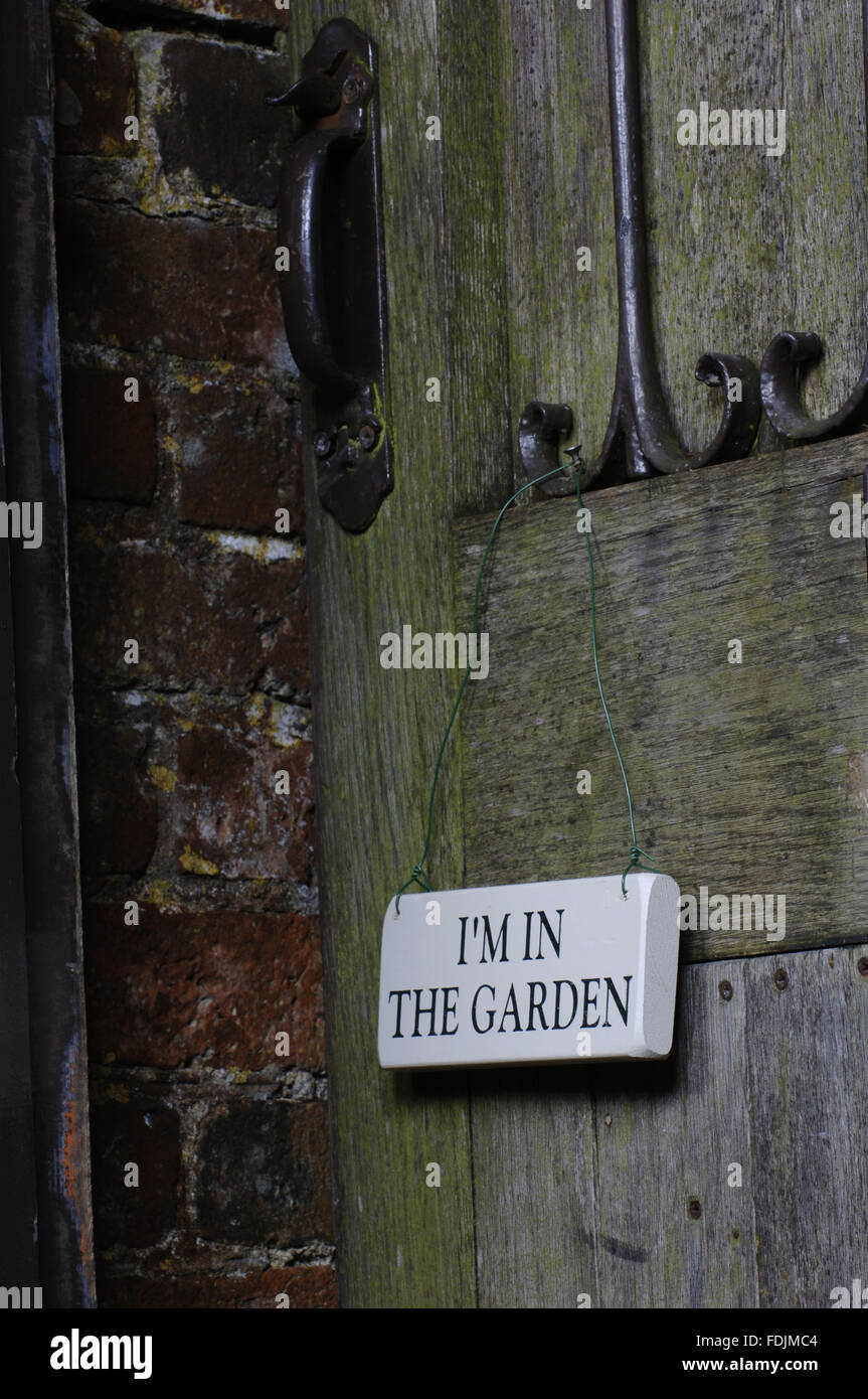 Im In The Garden Sign Stock Photos & Im In The Garden Sign Stock Images ...