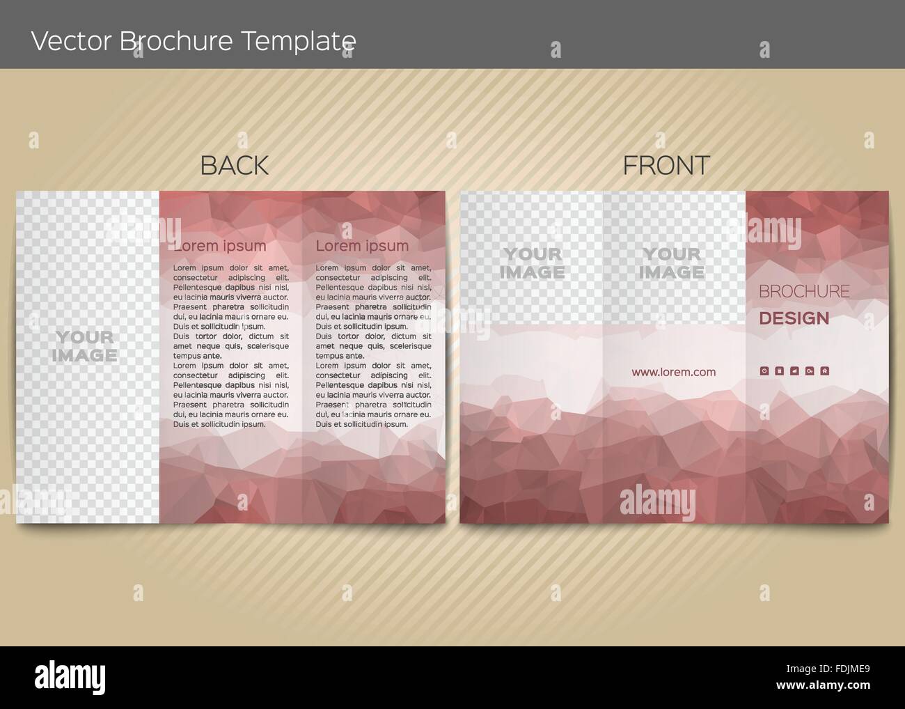 Vector template for leaflet Stock Vector Image & Art - Alamy