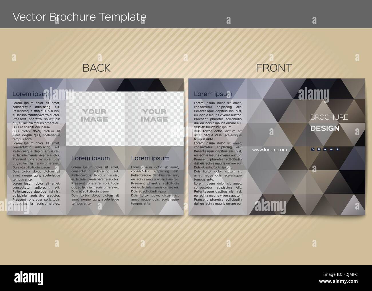 Vector template for leaflet Stock Vector Image & Art - Alamy