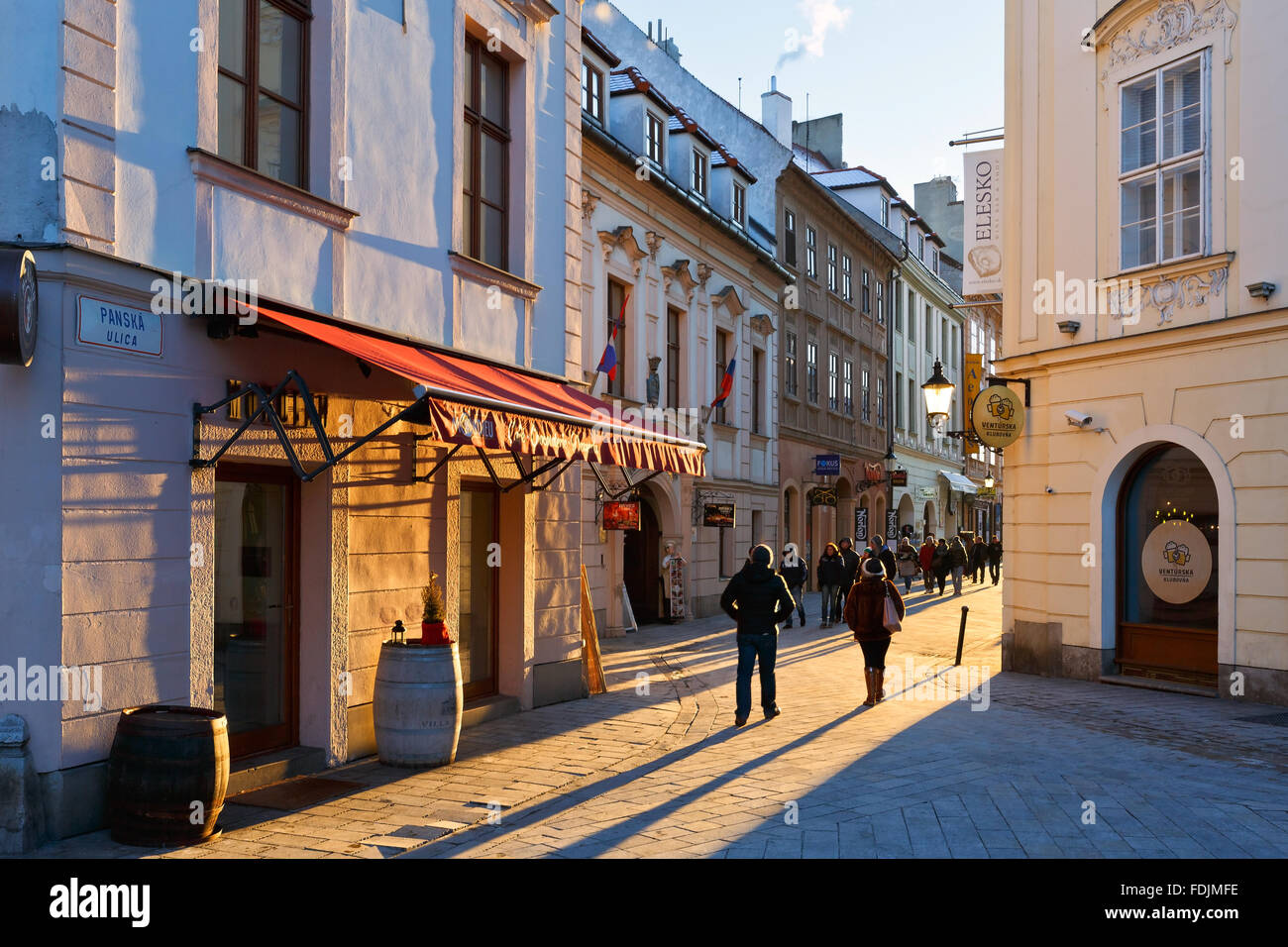 In the streets of the old town in Bratislava, Slovakia Stock Photo - Alamy