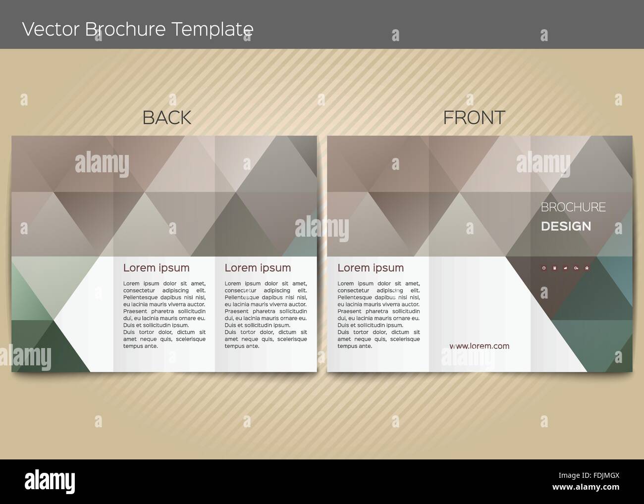 Vector template for leaflet Stock Vector Image & Art - Alamy