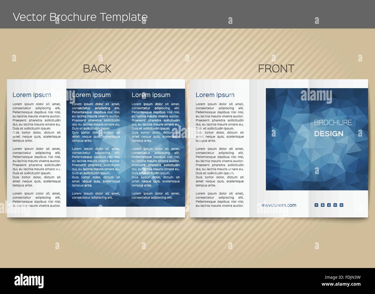 Vector template for leaflet Stock Vector Image & Art - Alamy