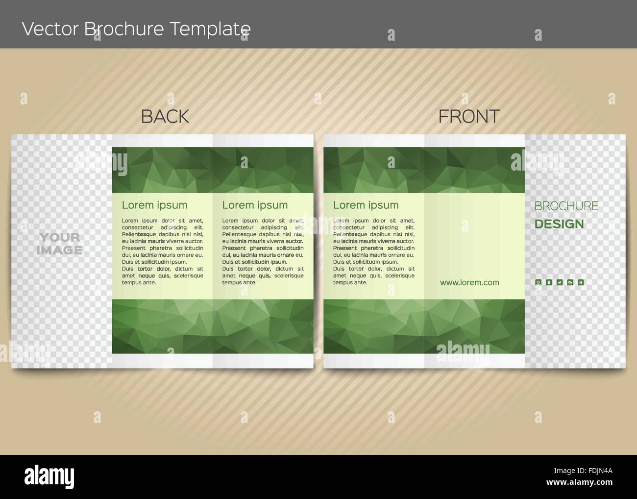 Vector template for leaflet Stock Vector Image & Art - Alamy