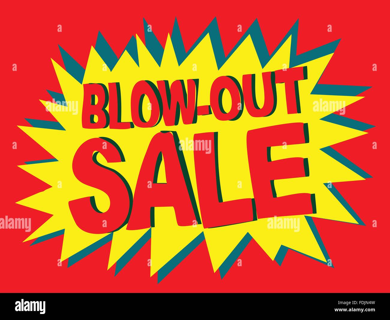 Blowout banner Stock Vector Images - Alamy