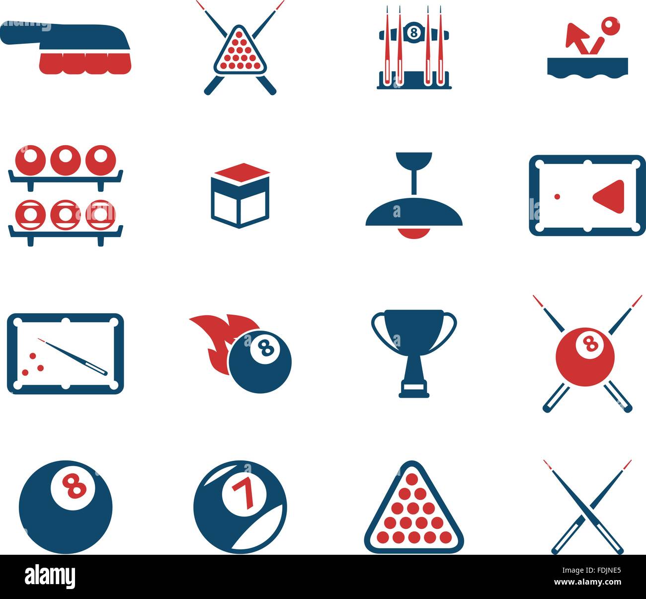Billiards simply icons Stock Vector Image & Art - Alamy
