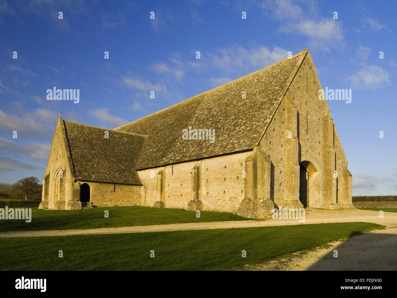 The mid-thirteenth century monastic Great Coxwell Barn near Faringdon ...