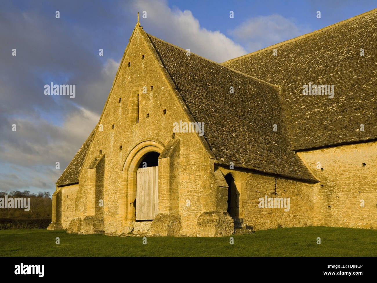 The mid-thirteenth century monastic Great Coxwell Barn near Faringdon ...