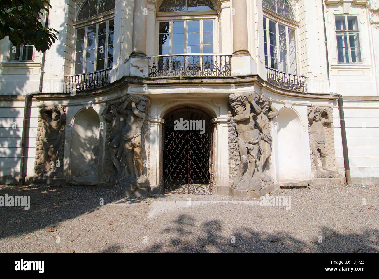 Ploskovice castle - detail Stock Photo - Alamy