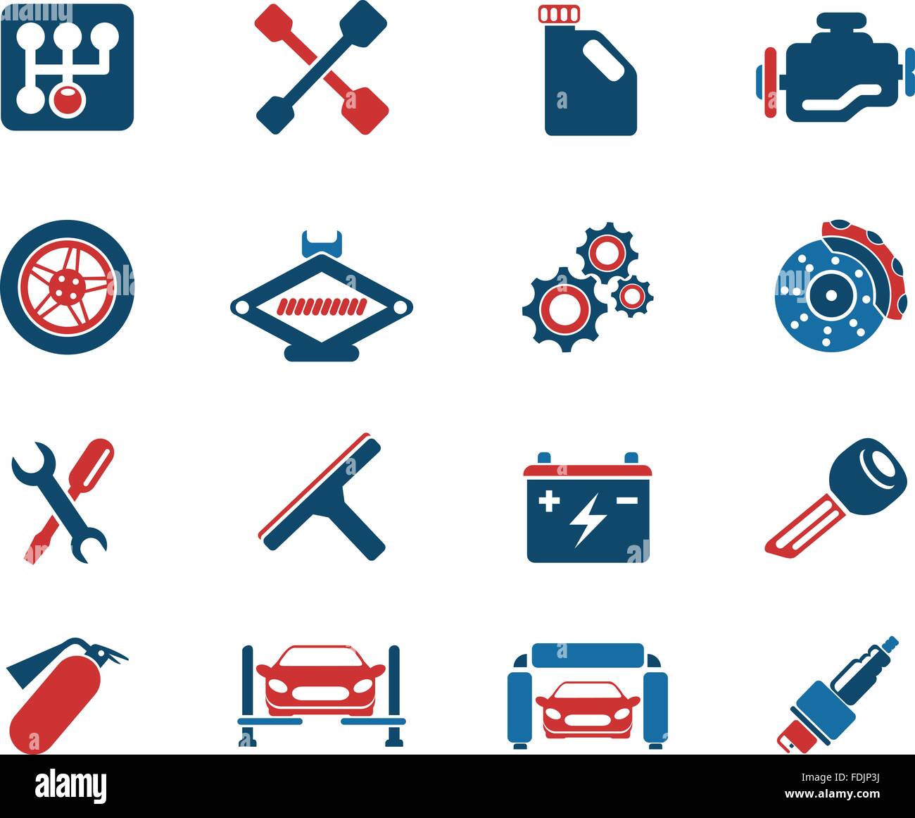 Auto Service Icons Stock Vector Image & Art - Alamy