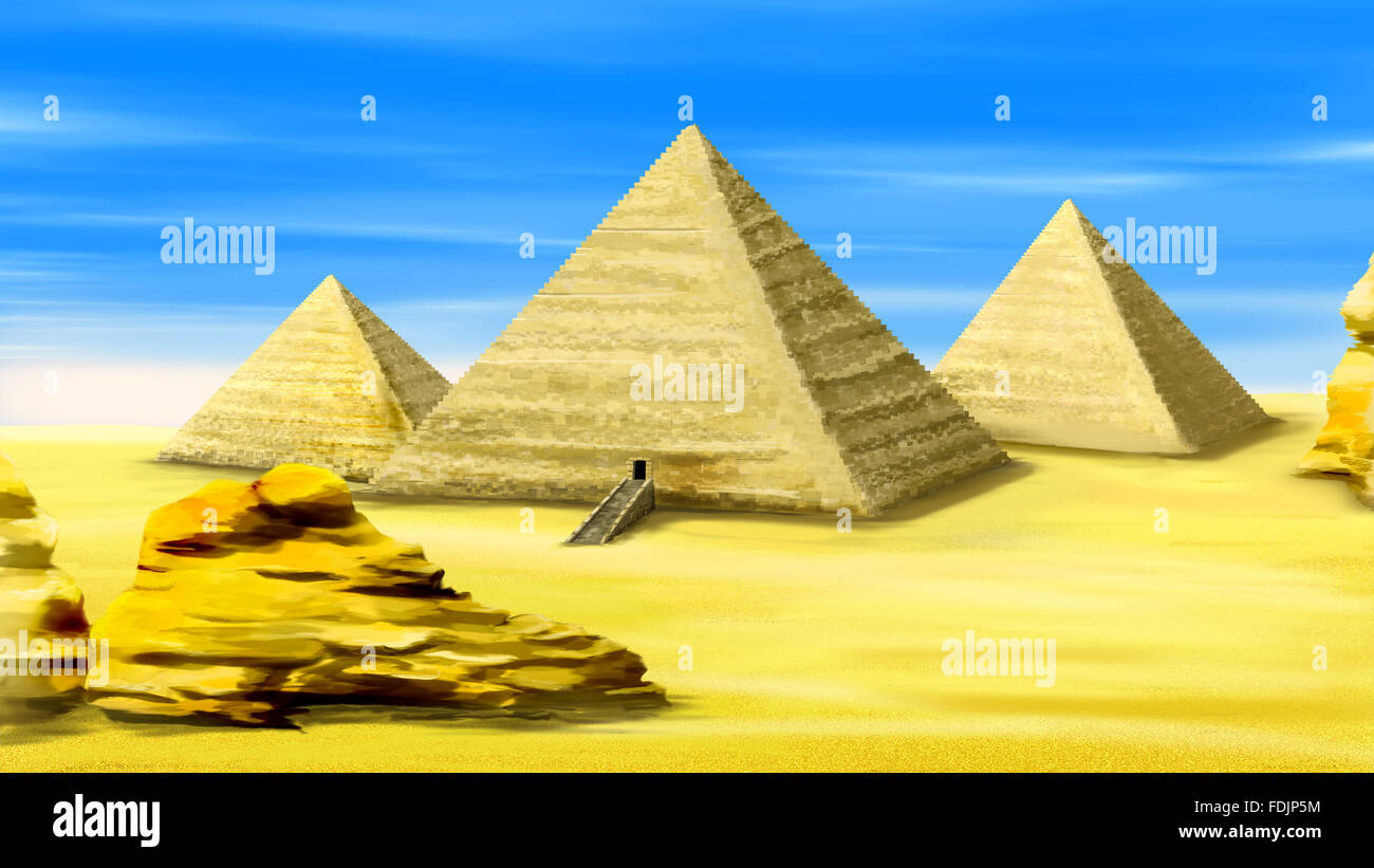 Pyramids of Egypt 02 Stock Photo - Alamy