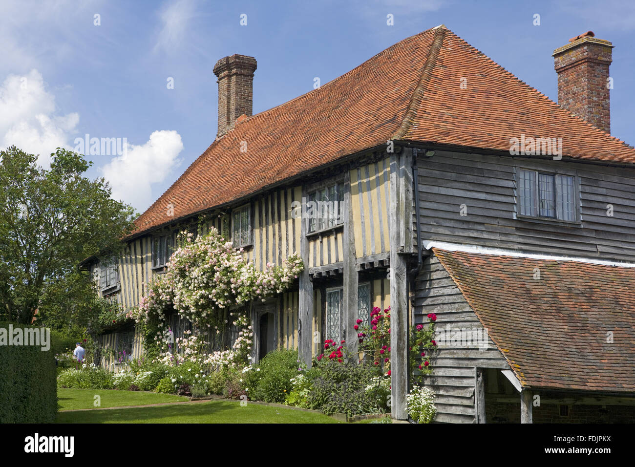 The early sixteenth-century half-timbered house, Smallhythe Place, the ...