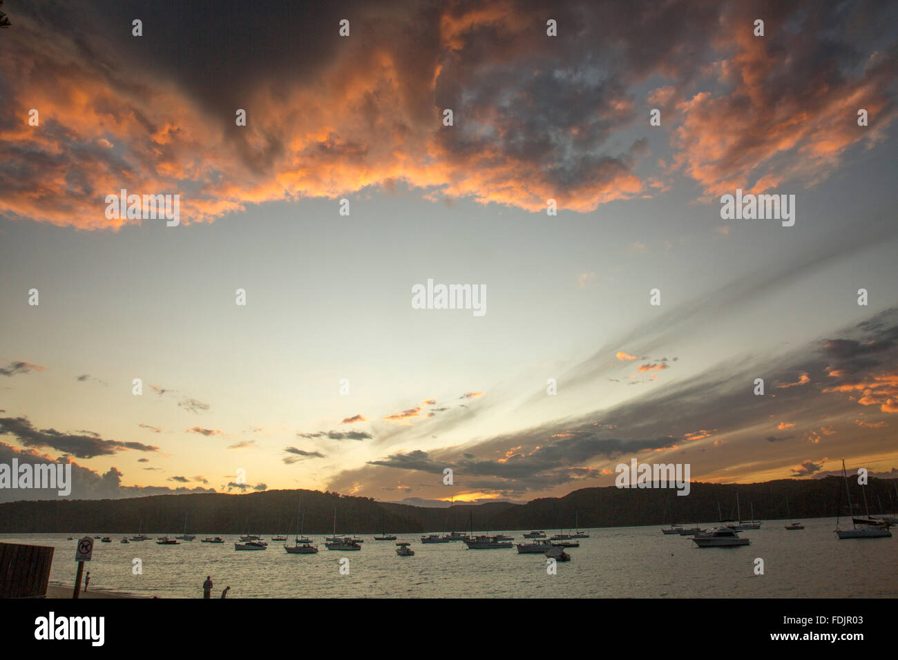 Sunset at Palm Beach and Pittwater on Sydney's northern beaches ...