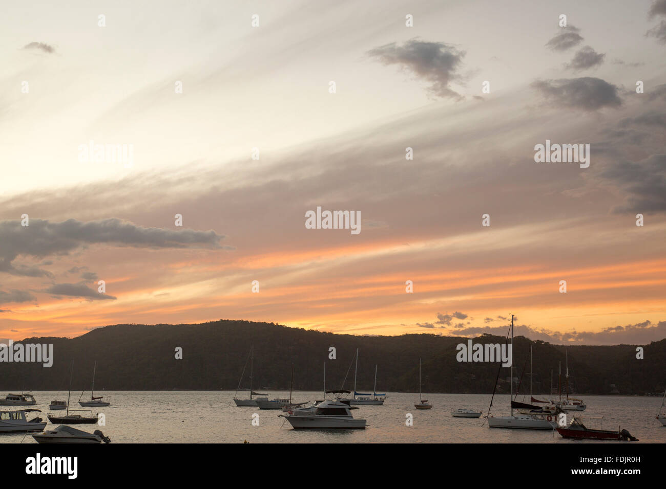 Sunset at Palm Beach and Pittwater on Sydney's northern beaches ...