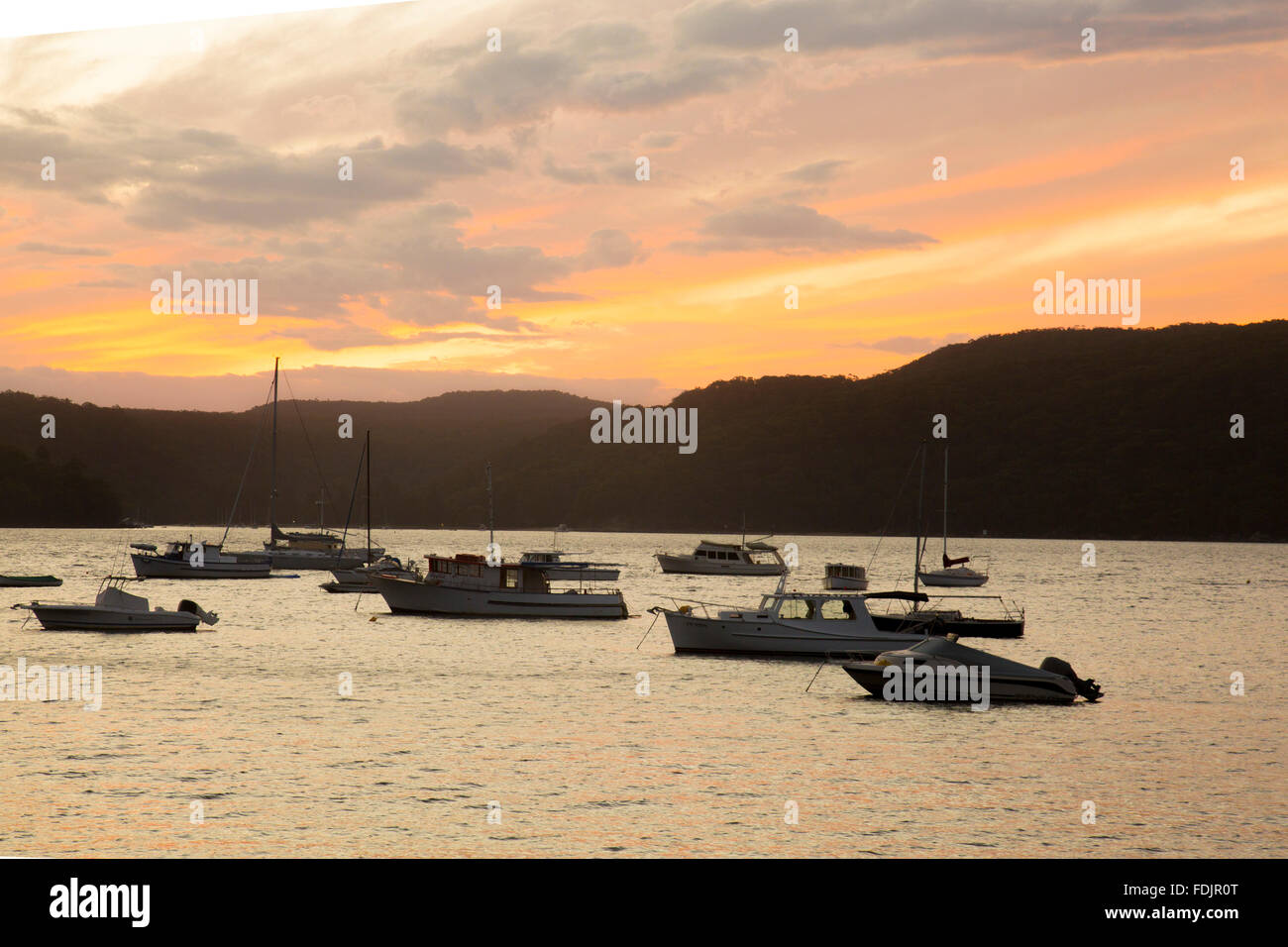 Sunset at Palm Beach and Pittwater on Sydney's northern beaches ...