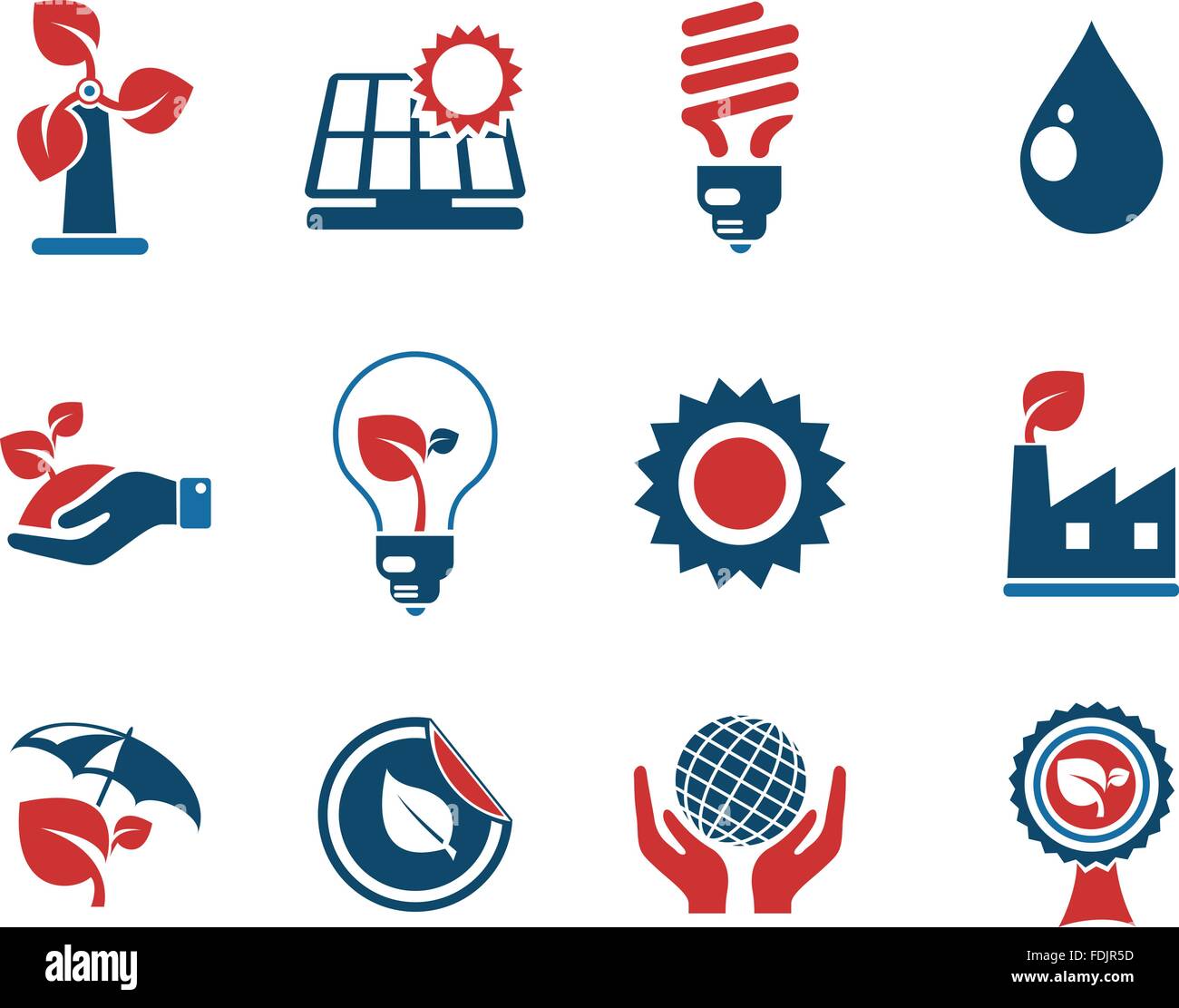 Ecology Icon set Stock Vector Image & Art - Alamy