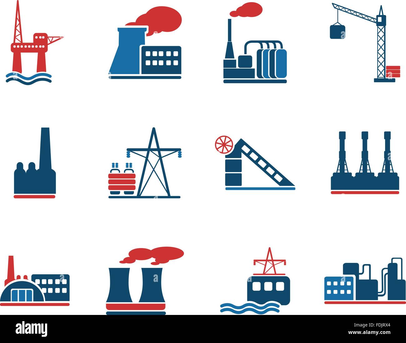 Factory and Industry Symbols Stock Vector Image & Art - Alamy