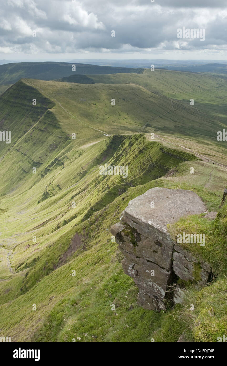 View in the Brecon Beacons National Park, South Wales Stock Photo - Alamy