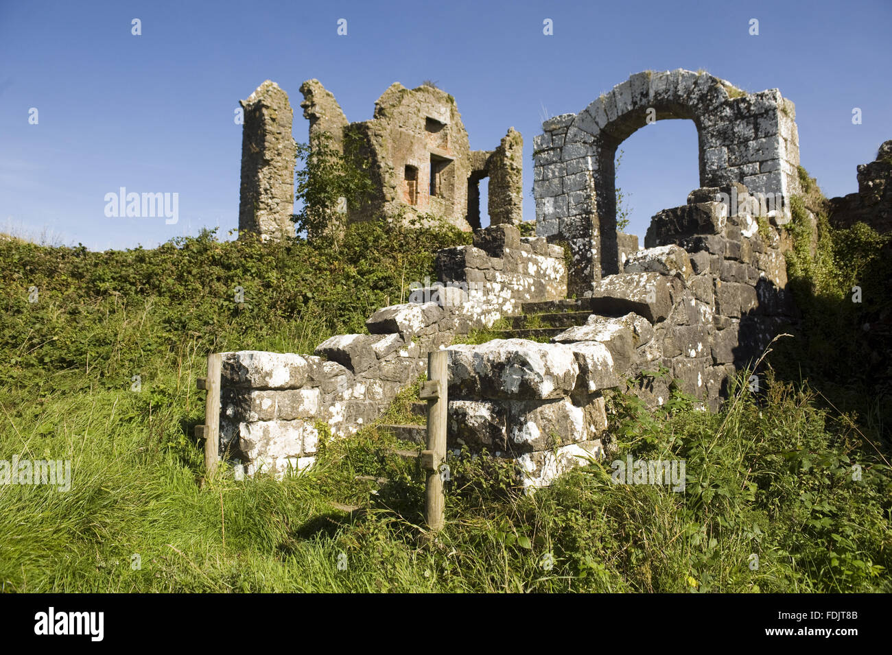 The ruins of the old tower-house at Crom, Co. Fermanagh, Northern ...