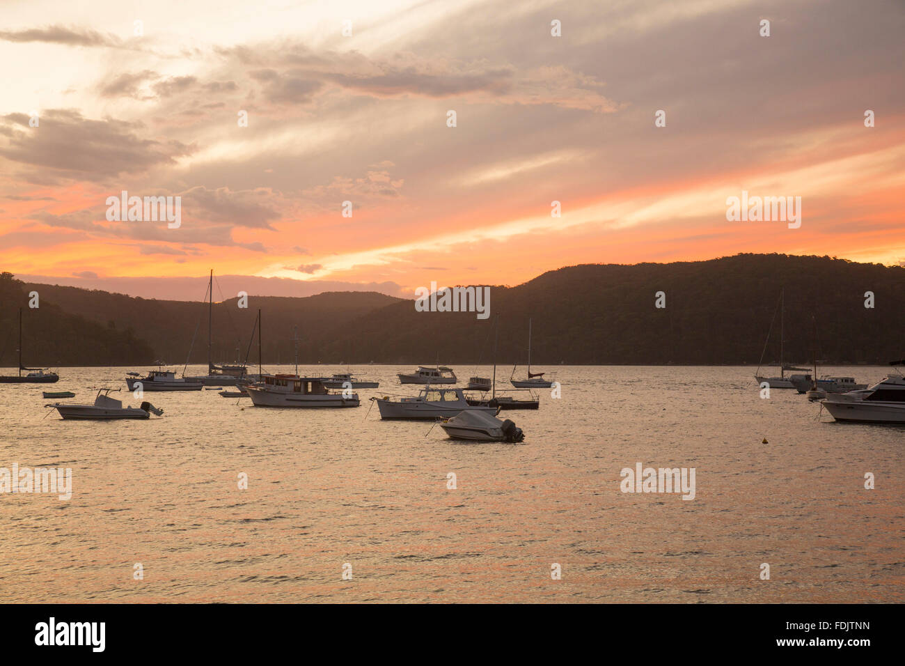 Sunset at Palm Beach and Pittwater on Sydney's northern beaches ...