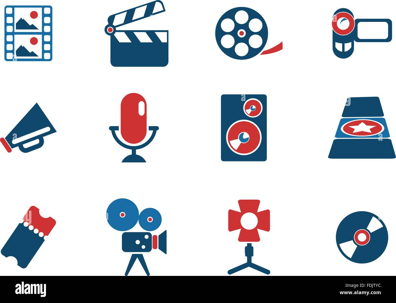 Film Industry Icons Stock Vector Image & Art - Alamy