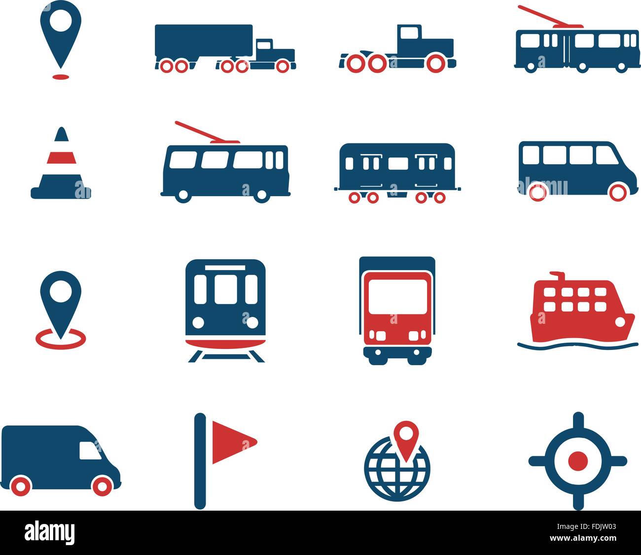 Navigation simply icons Stock Vector Image & Art - Alamy