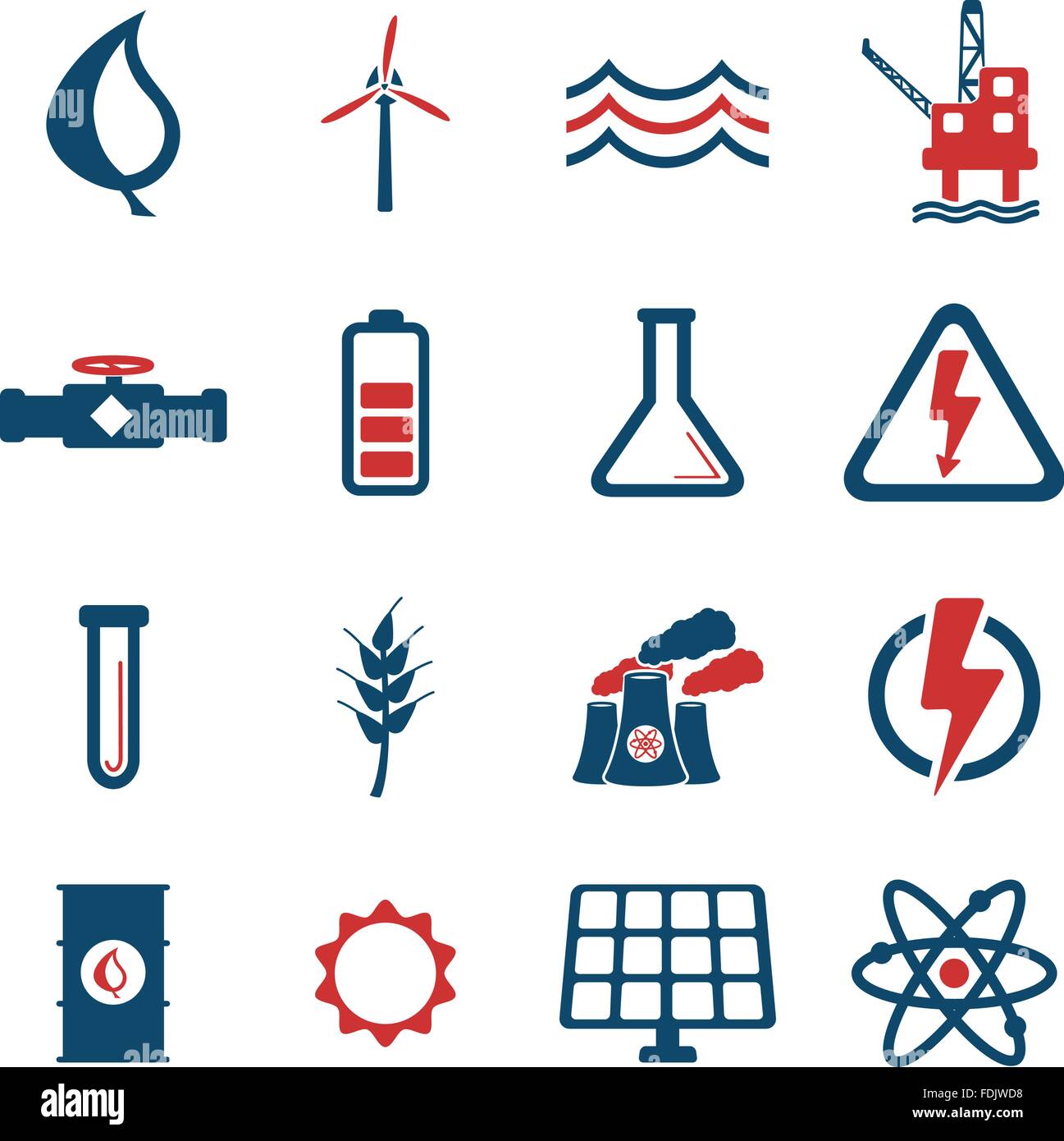Power generation simply icons Stock Vector Image & Art - Alamy