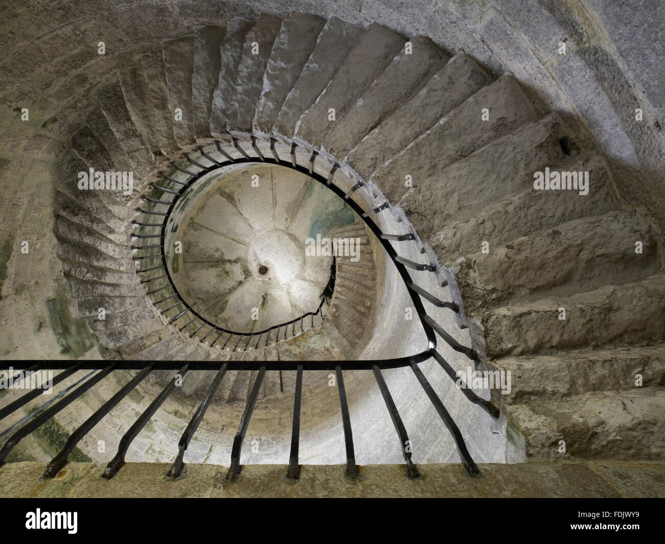 Old Spiral Staircase Lighthouse Royalty Free Photo: High Angle Photo