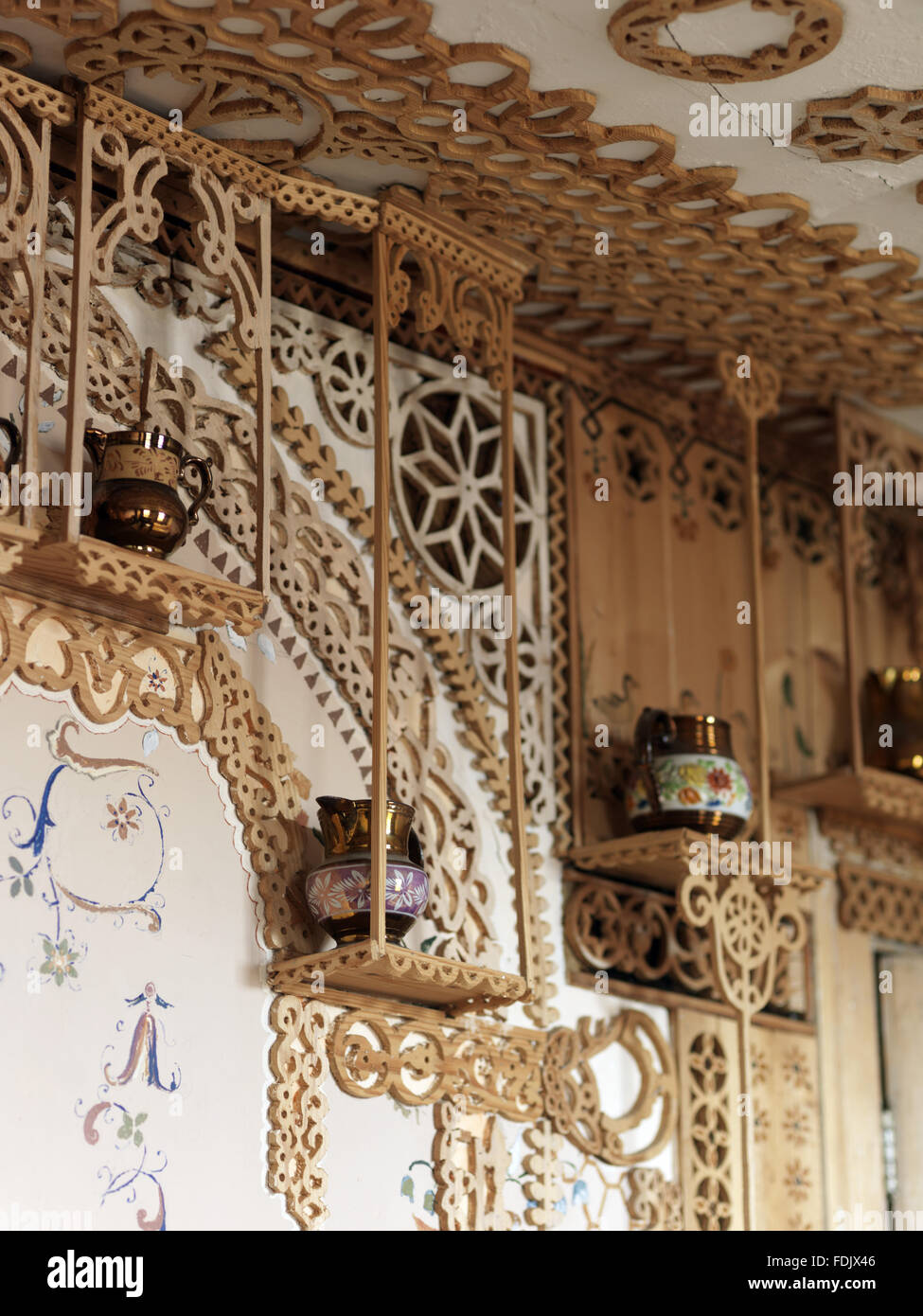 Decorative fretwork in the London home where poet Khadambi Asalache ...
