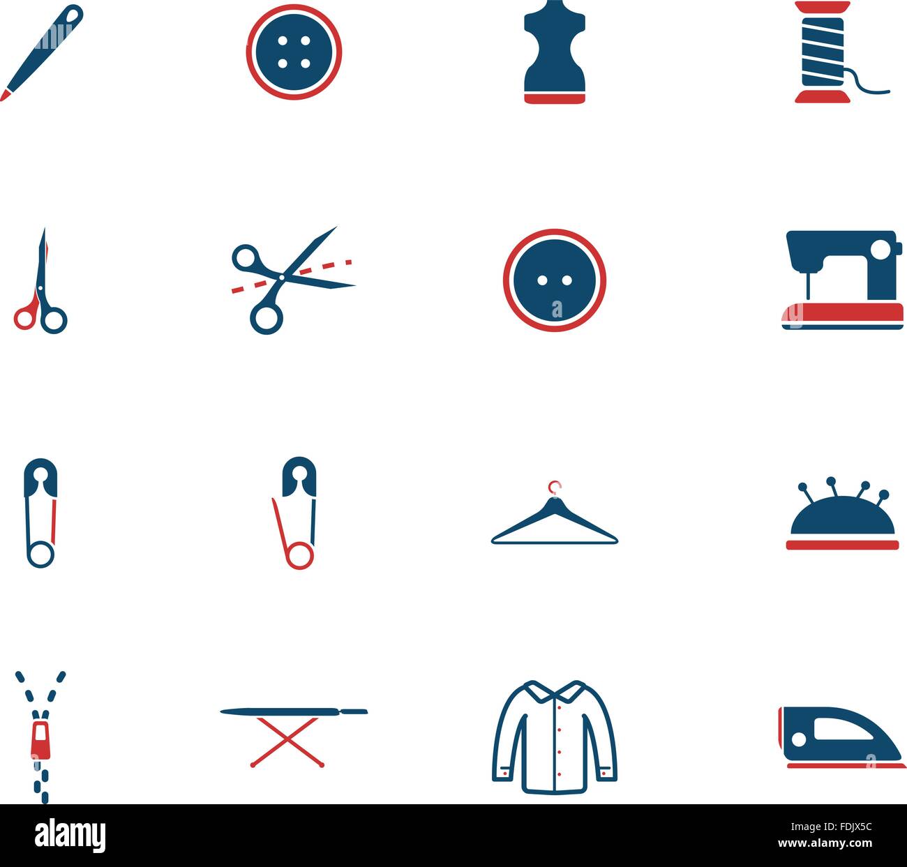 Tailoring simply icons Stock Vector Image & Art - Alamy