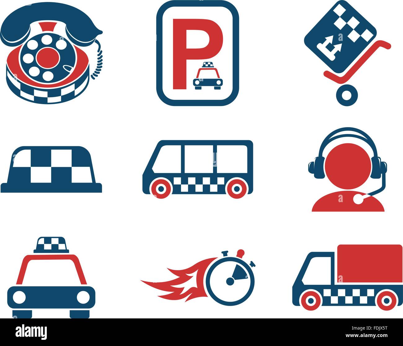 taxi services icon set Stock Vector Image & Art - Alamy