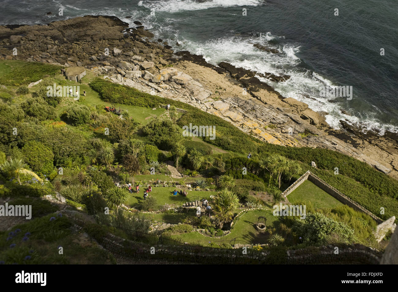 View from the cliff-top on the West Penwith coast, Cornwall Stock Photo ...