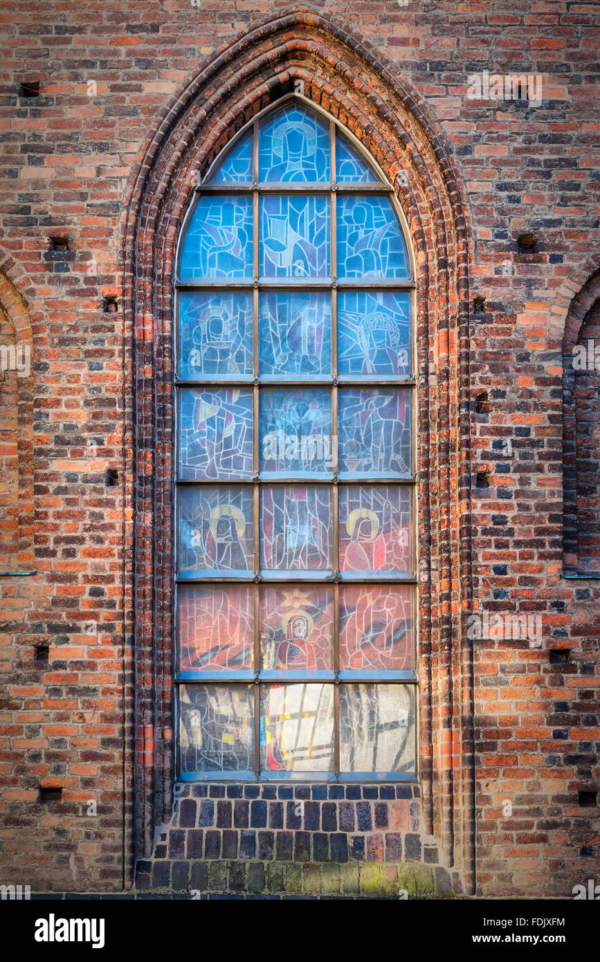 One of the windows from the Sankta Maria church in Helsingborg, Sweden ...