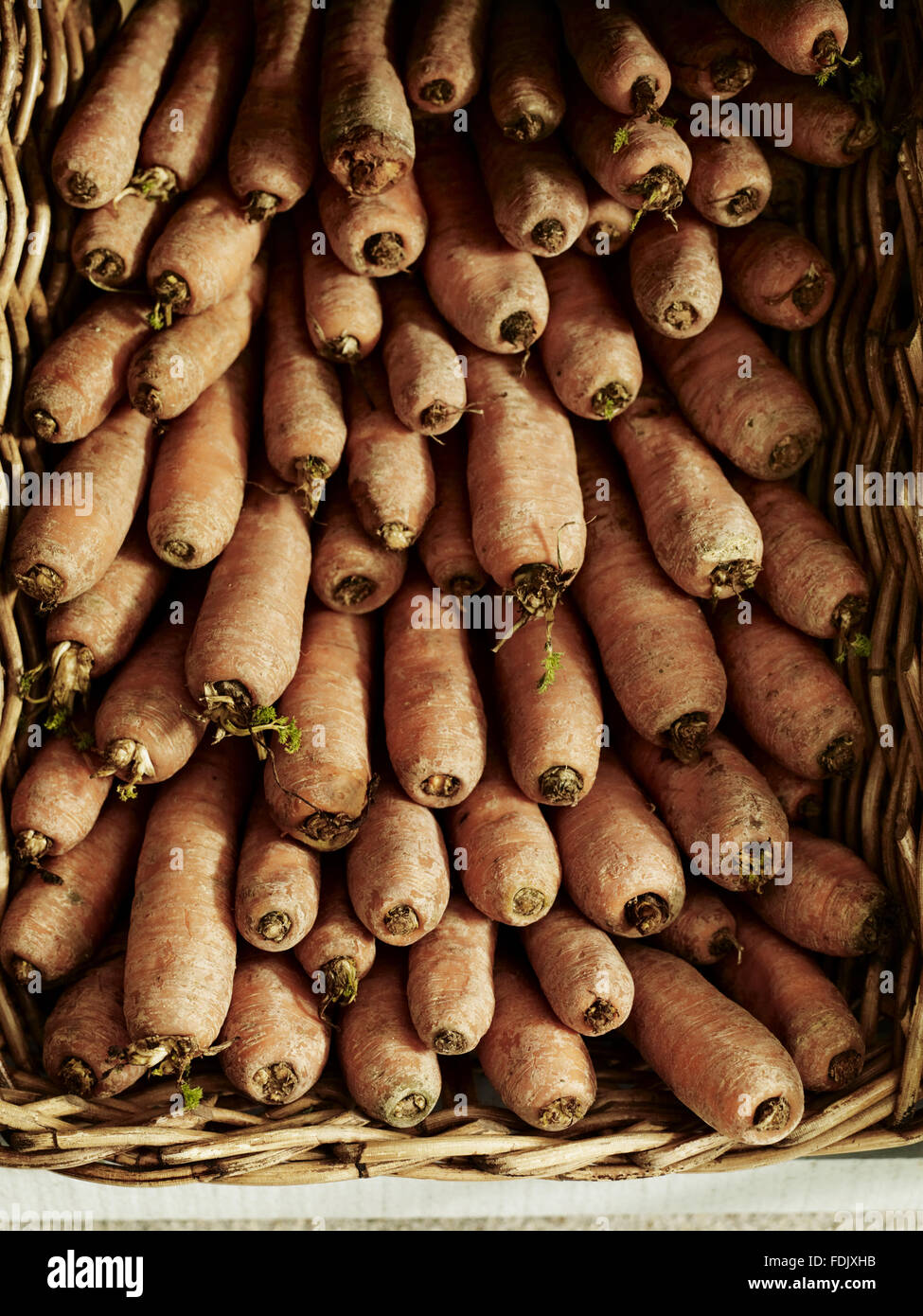 Carrots on sale at Summerhill Farm Shop and Village Stores, Cwmrath ...
